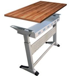 Picior birou Jensen extensibil cu reglaj pe inaltime H620-720, satinat ...