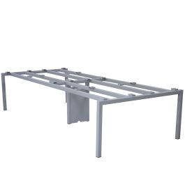 Picior birou Mera pentru 4 persoane H720 3200x140 mm, satinat | Regency