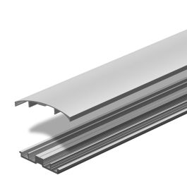 Set profil din aluminiu trecere cablu pardoseala baza si capac, 3 ml ...
